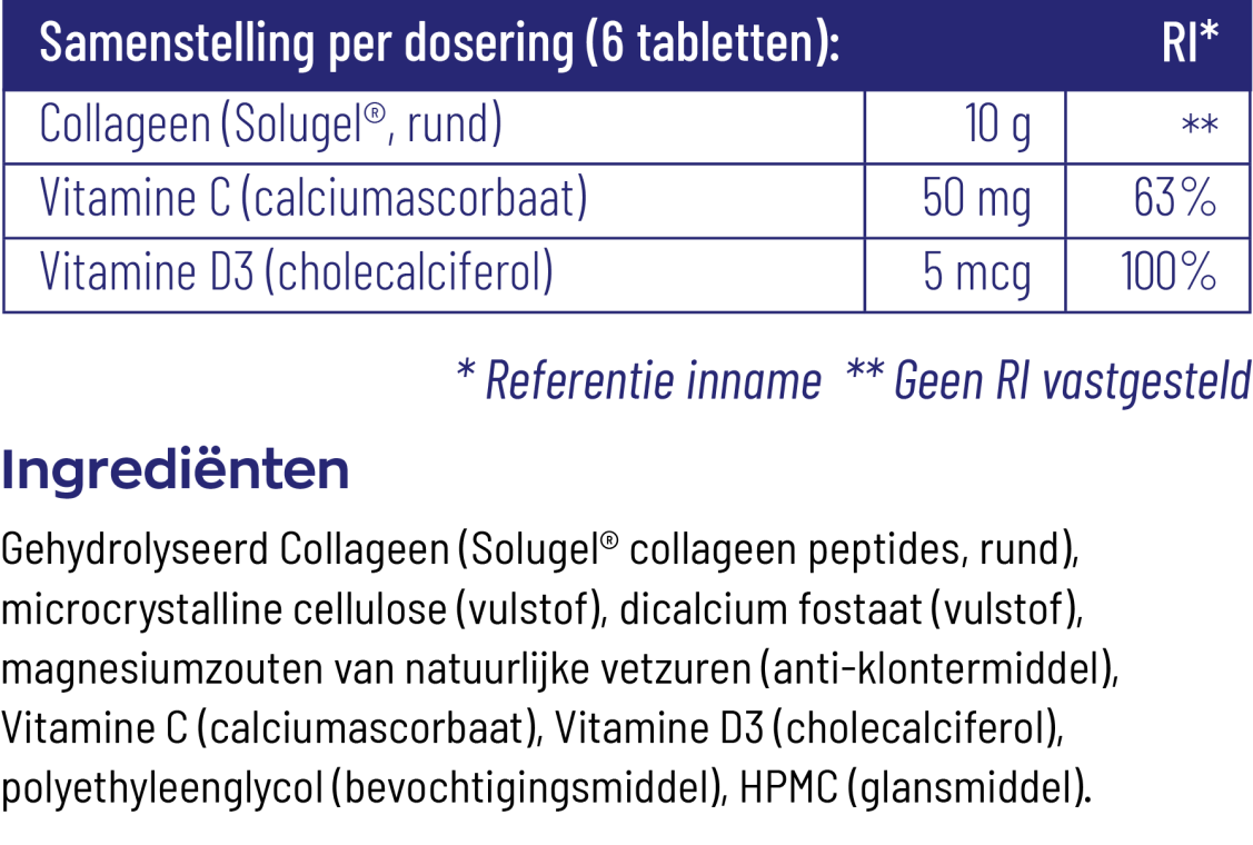 Collageen Solugel® tabletten – voor een zachte, gladde en soepele huid ...